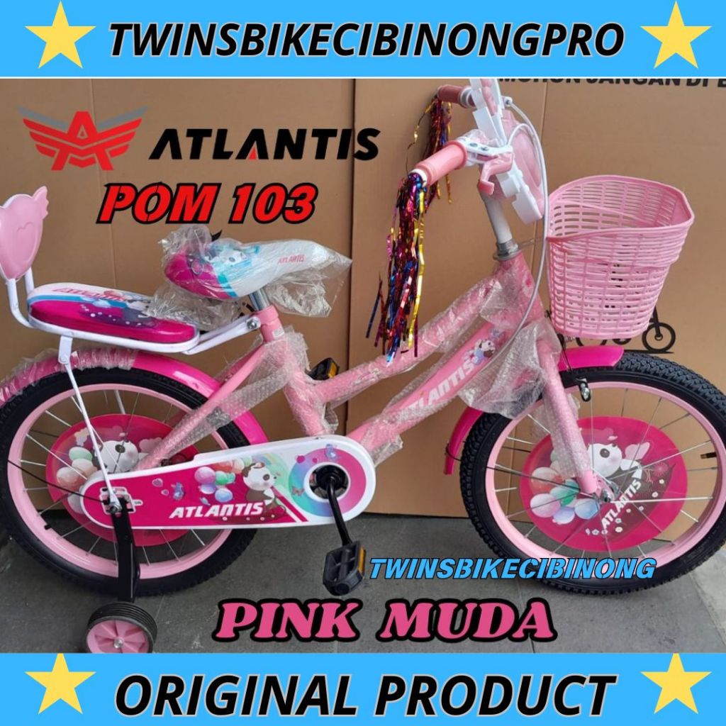 Jual Sepeda Mini 16 18 Atlantis POM POM 103 | Shopee Indonesia