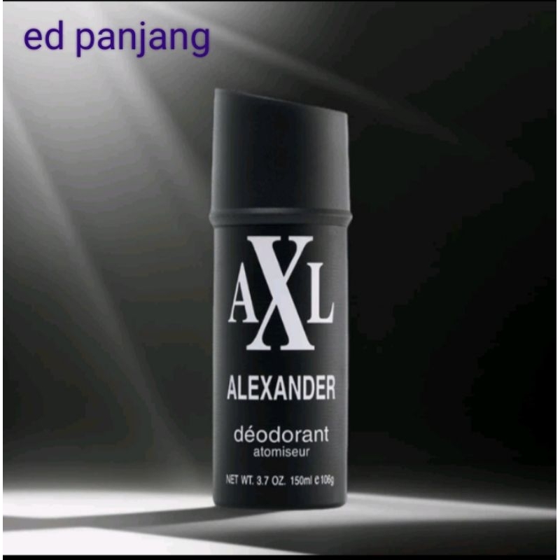 Jual alexander deospray 150 ml parfum deodorant hitam, quantum merah ...