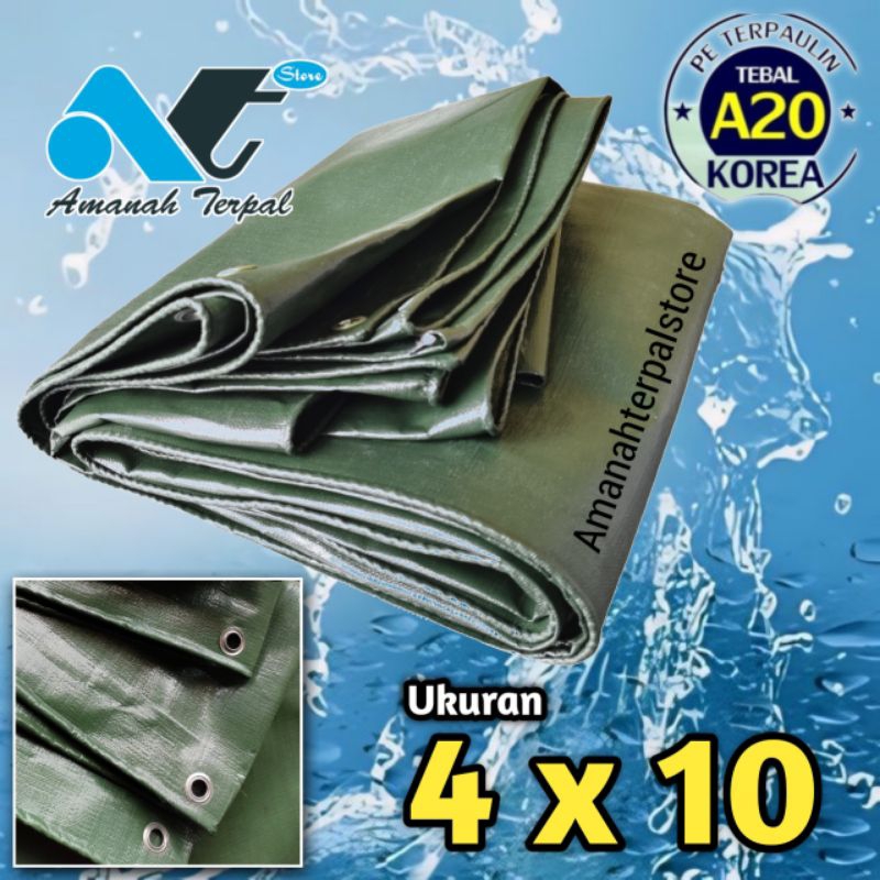 Jual Terpal Plastik A20 Korea Ukuran 4x10 Meter | Shopee Indonesia