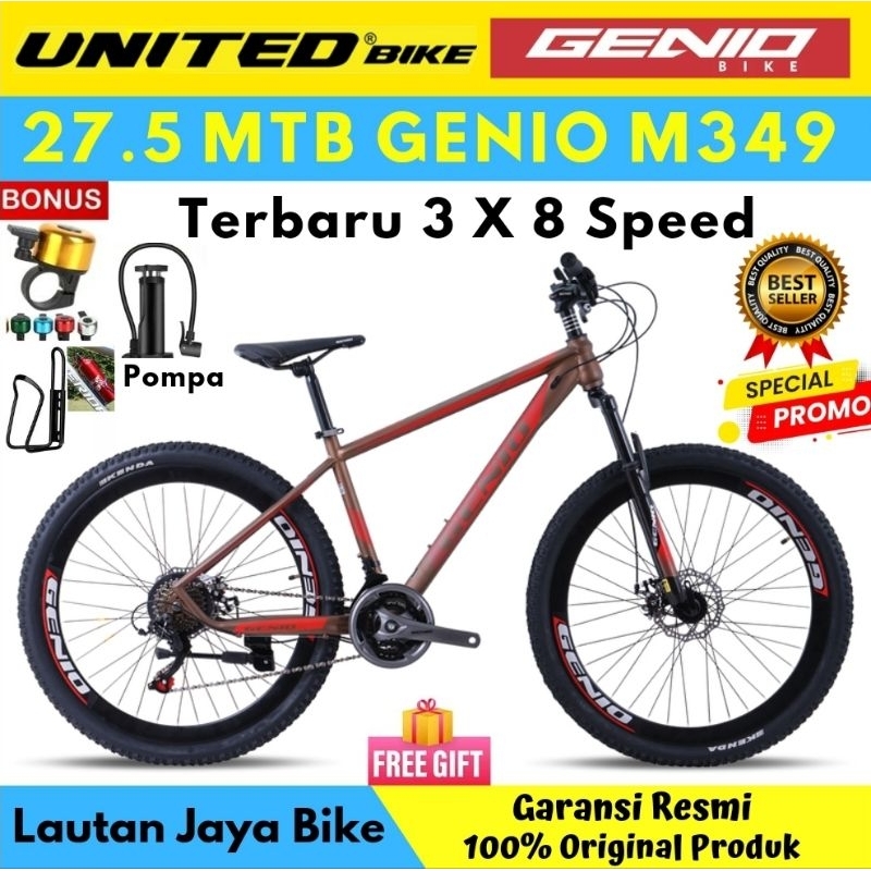 Jual SEPEDA GUNUNG MTB 27.5 inch GENIO M349 M3411 Model Terbaru ...