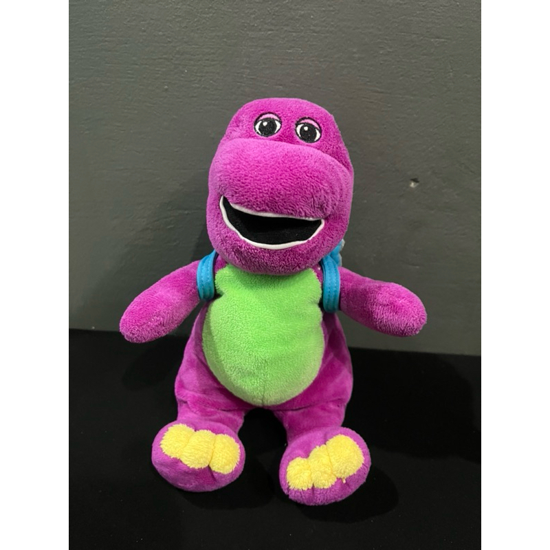 Jual Barney softtoys / boneka barney membawa tas | Shopee Indonesia