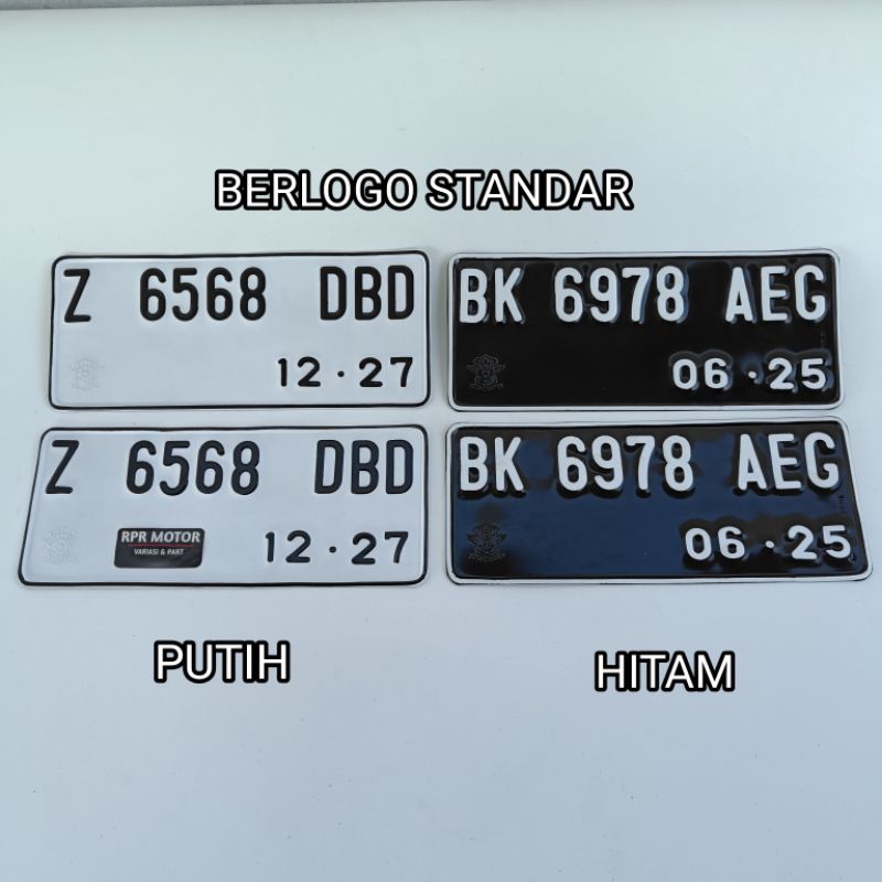 Jual CETAK PLAT STANDAR MOTOR BERLOGO TIMBUL | Shopee Indonesia
