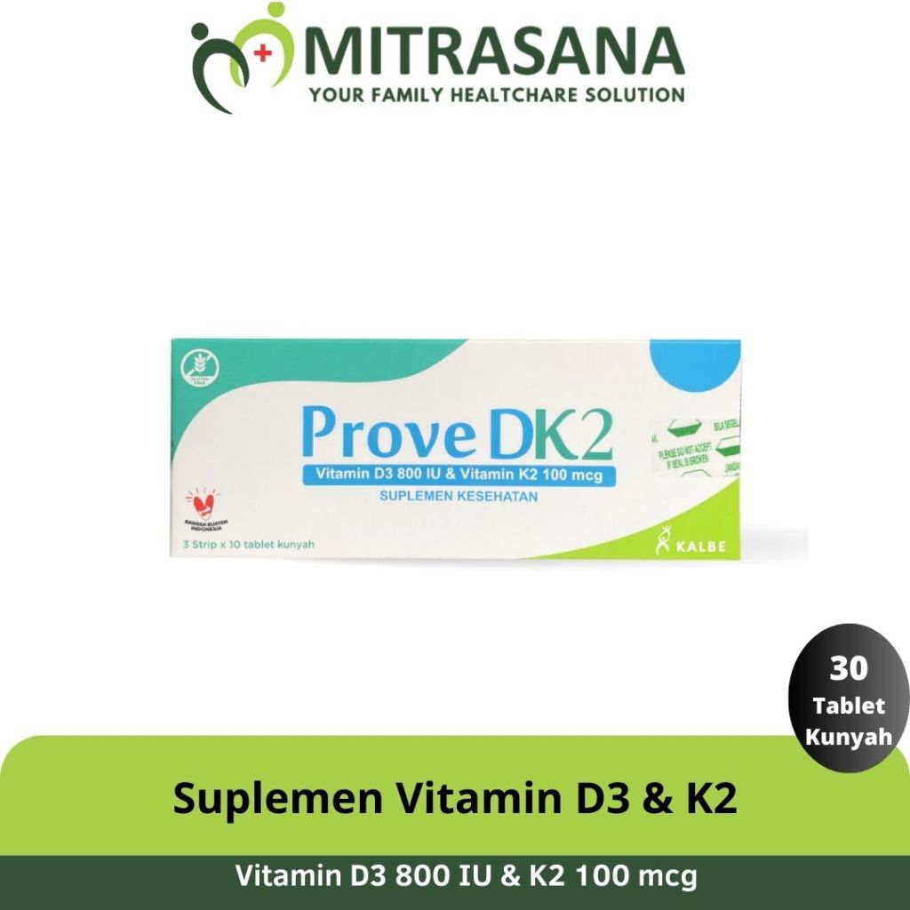 Jual Prove DK2 ~ Vitamin D3 800 IU & K2 100 mcg | Shopee Indonesia