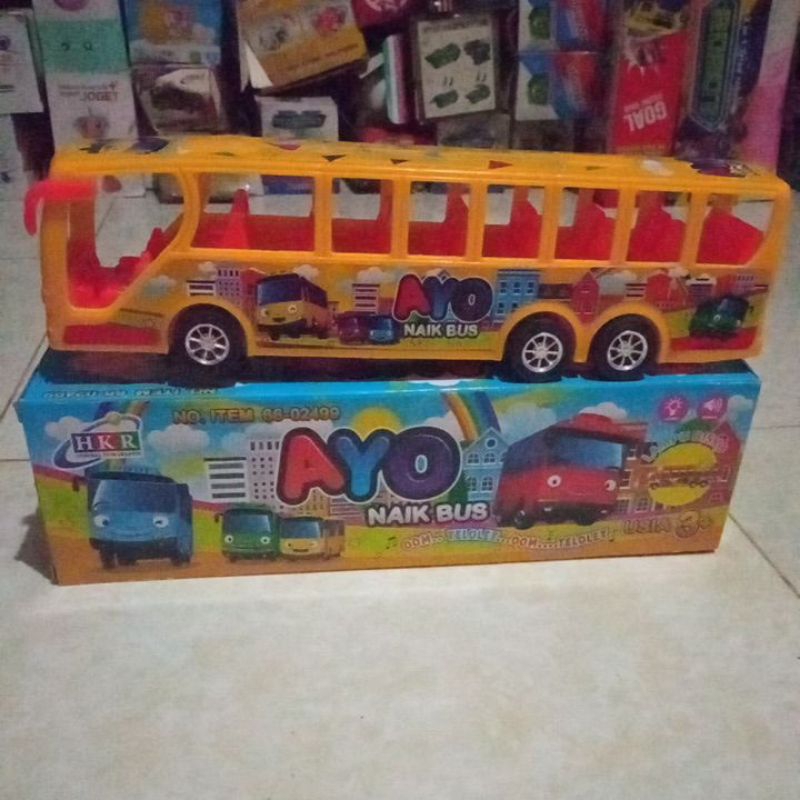 Jual Mainan bus tayo telolet basuri lampu jalan dan bunyi | Shopee ...
