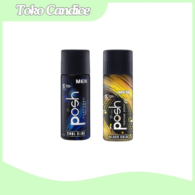 Jual Posh Men Body Spray 150ml Varian Cool Blue/Black Gold (1 Pcs ...