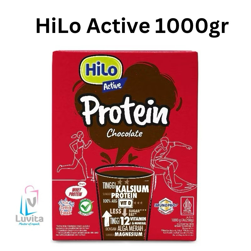 Jual HiLo ACTIVE Chocolate Coklat / Vanila 1000 gram 1 kg | Shopee ...