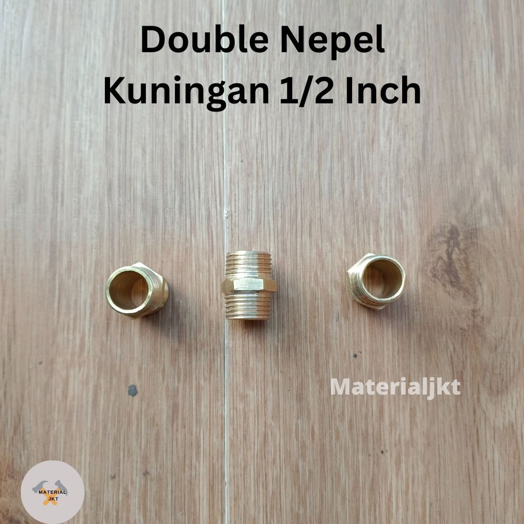 Jual DOUBLE NEPEL 1/2'' MURAH / DOUBLE NEPEL KUNINGAN / DOUBLE NEPEL ...