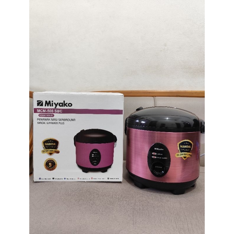 Jual Magic Com Rice Cooker 1,8Ltr Miyako MCM 508 SBC Murah | Shopee ...