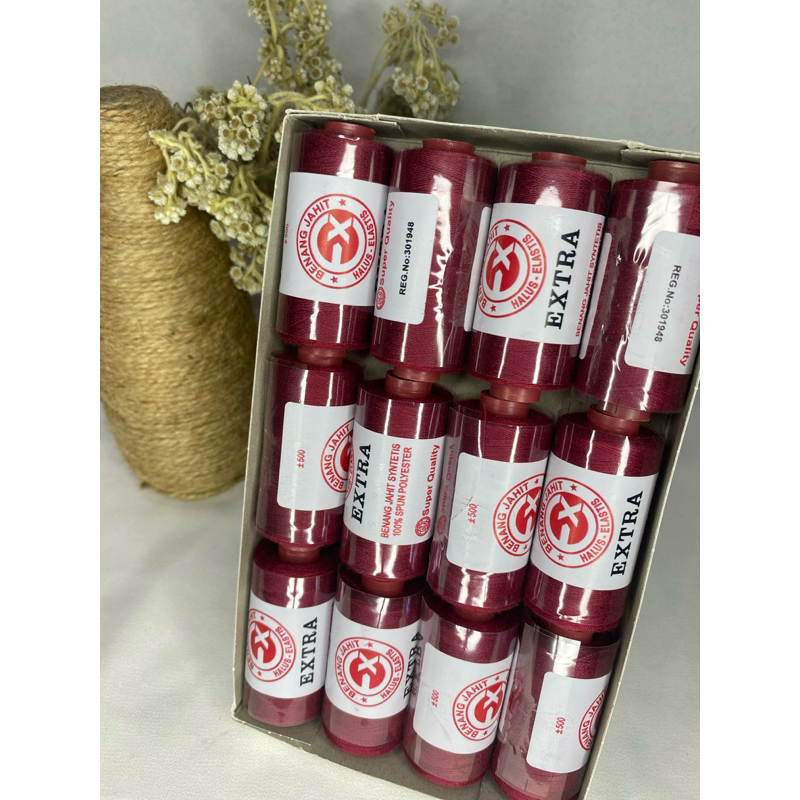 Jual Benang Jahit Extra Eceran (Merah) | Shopee Indonesia