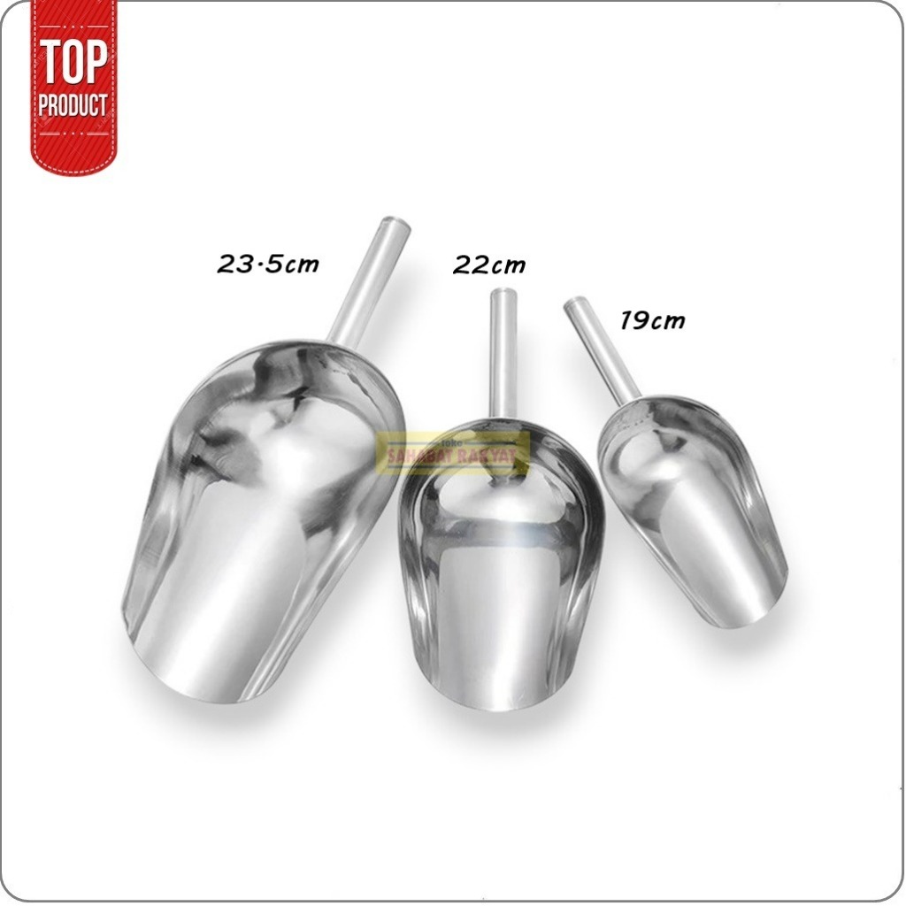 Jual Sekop Stainless Multifungsi Serbaguna Sekop Es Batu Sekop Tepung ...
