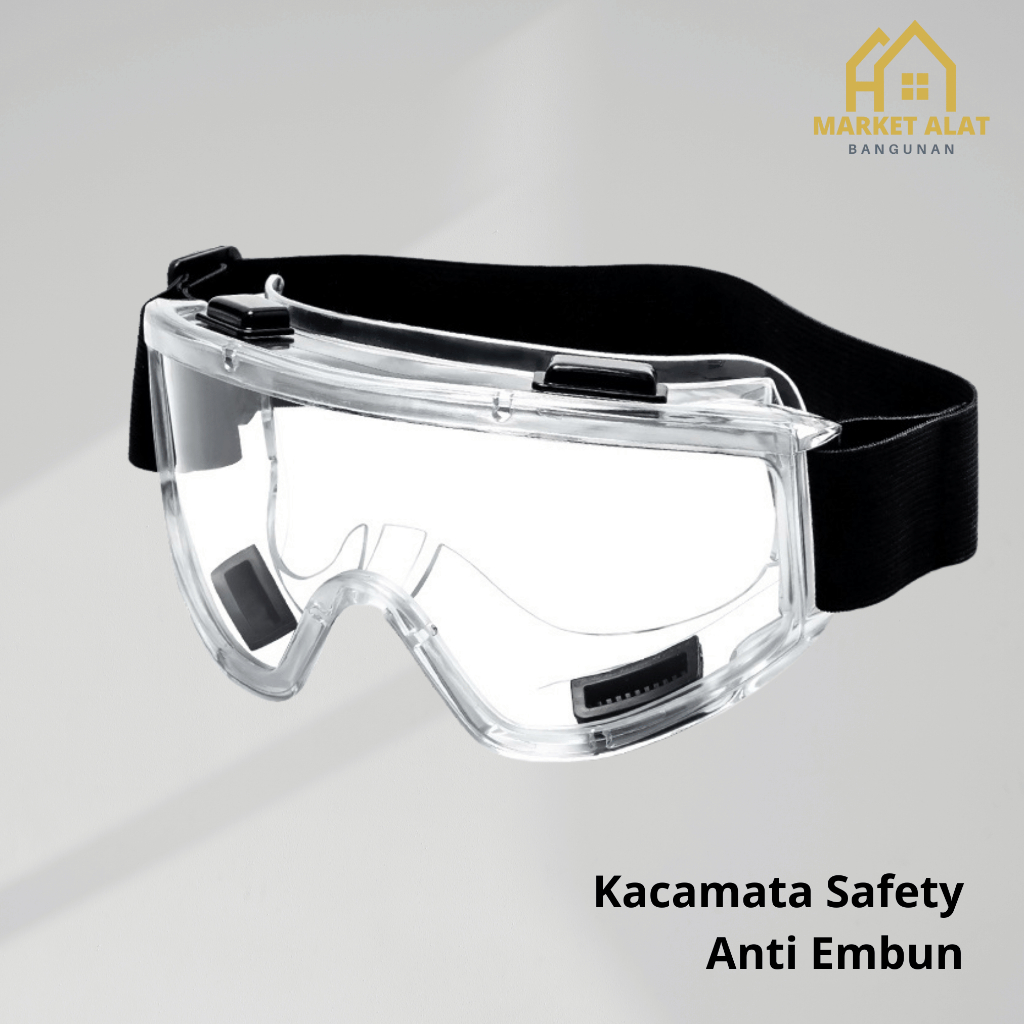 Jual Kaca mata Safety Goggles / Kacamata Pelindung Kerja Anti Embun ...