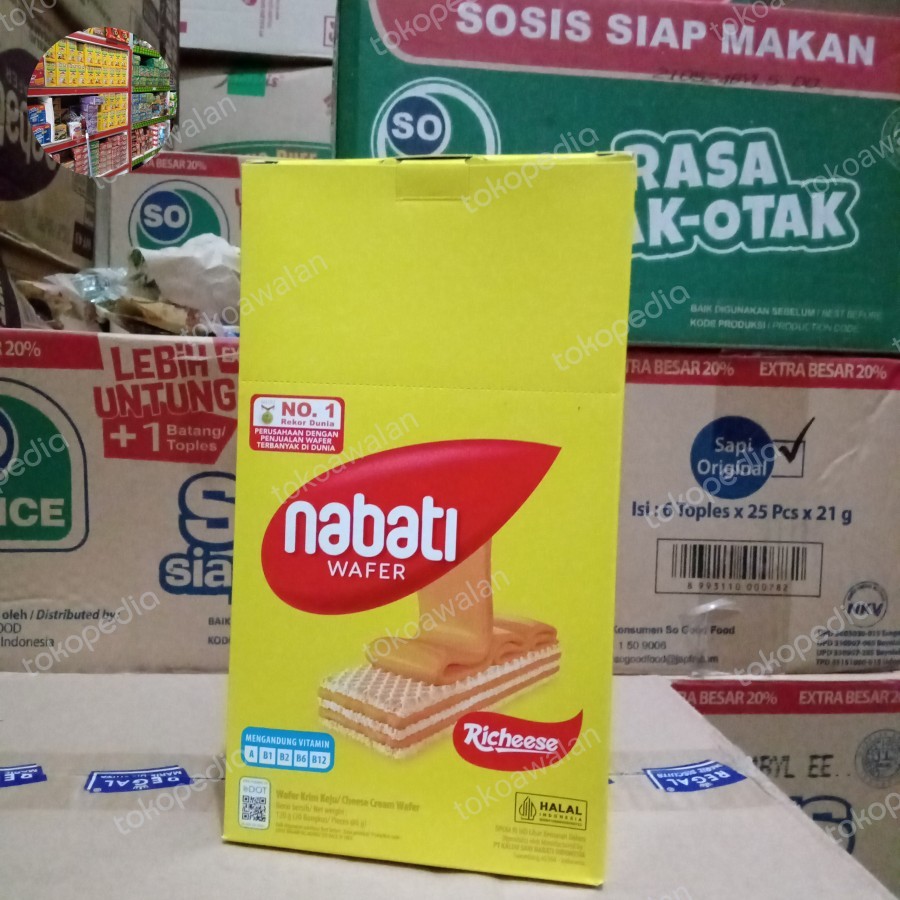 Jual wafer nabati 500an / nabati wafer/ Richeese nabati wafer | Shopee ...
