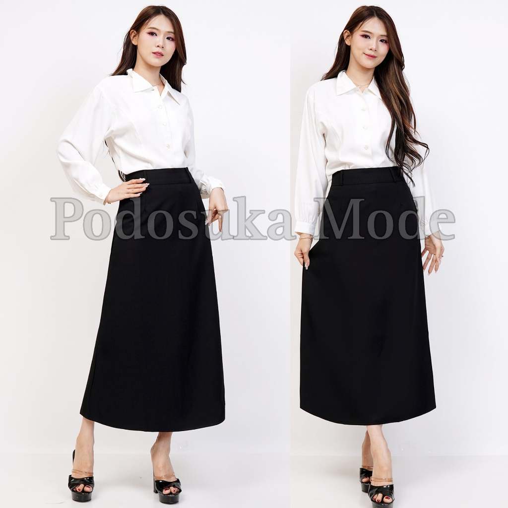 Jual Podosuka Mode - Rok Kerja Wanita Rok A Line | Shopee Indonesia