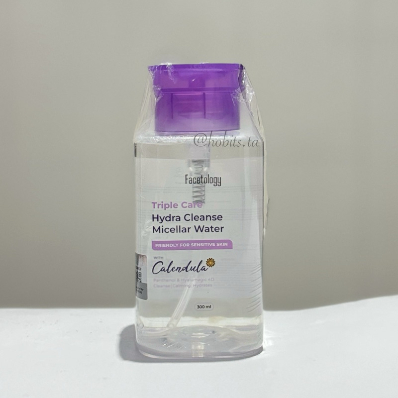 Jual (HYDRA) Facetology Triple Care Hydra Clear Micellar Water Calendula 300ml | Shopee Indonesia