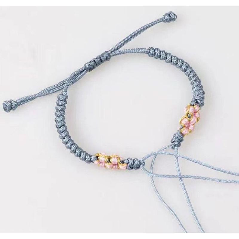 Jual Gelang rajut bunga// gelang tali (multifungsi) | Shopee Indonesia