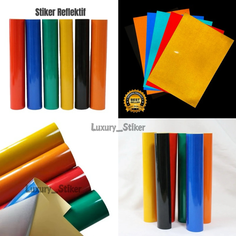 Jual Sticker Reflektif Sticker Memantulkan cahaya Stiker Reflektive ...