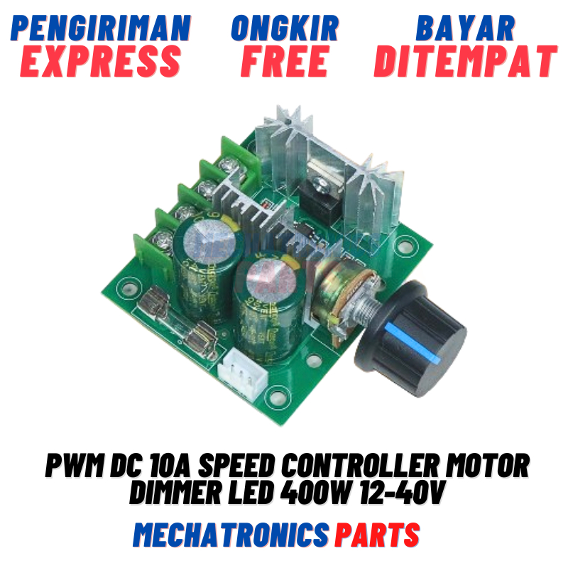 Jual PWM DC 10A 10 A STRONG SPEED CONTROL MOTOR DC LED DIMMER 400W 12V-40V | Shopee Indonesia