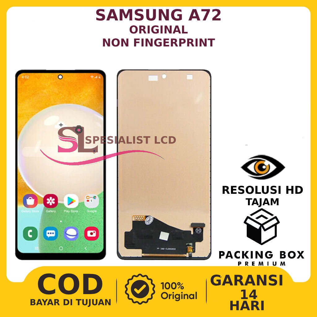 Jual LCD TOUCHSCREEN SAMSUNG A72 ORIGINAL GARANSI FREE LEM | Shopee ...