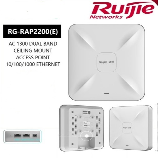 Jual Ruijie RG-RAP2200(E) Reyee Wi-Fi 5 1267Mbps Ceiling Access Point ...