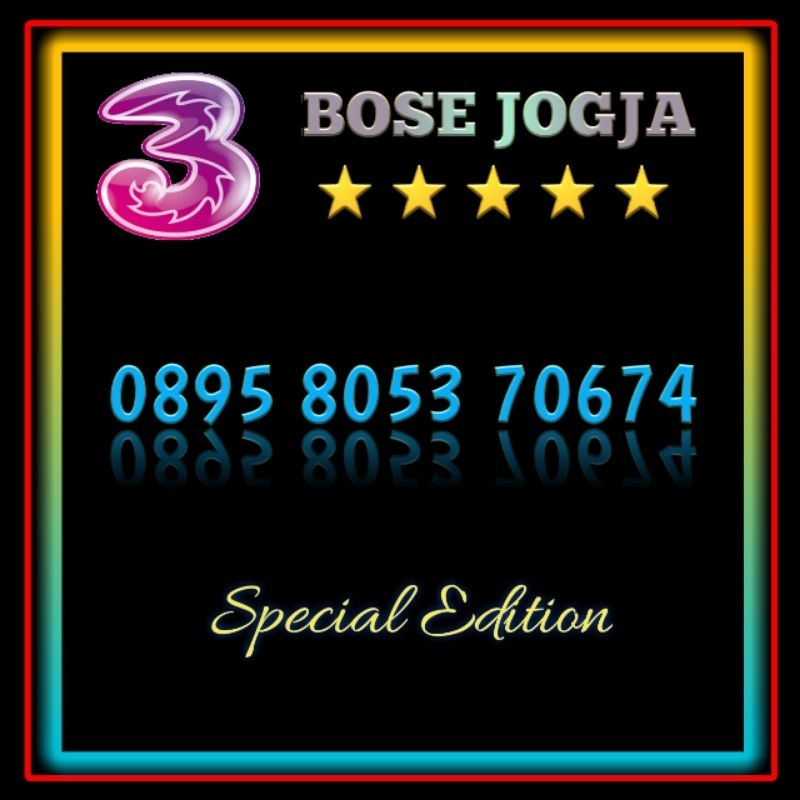 Jual Nomor cantik perdana Three Indosat Premium spesial varian angka ...