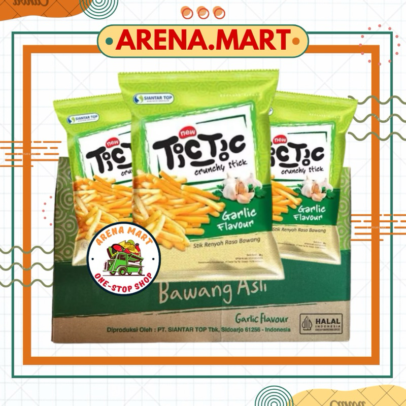 Jual SNACK JADUL TIC TIC CRUNCHY STICK GARLIC FLAVOUR 20 GRAM STIK ...
