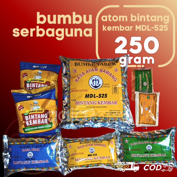 Jual BUMBU Tabur Atoom BINTANG 250g Penyedap Rasa Ayam Bawang/Balado Manis/Keju by GaiaRasa ...