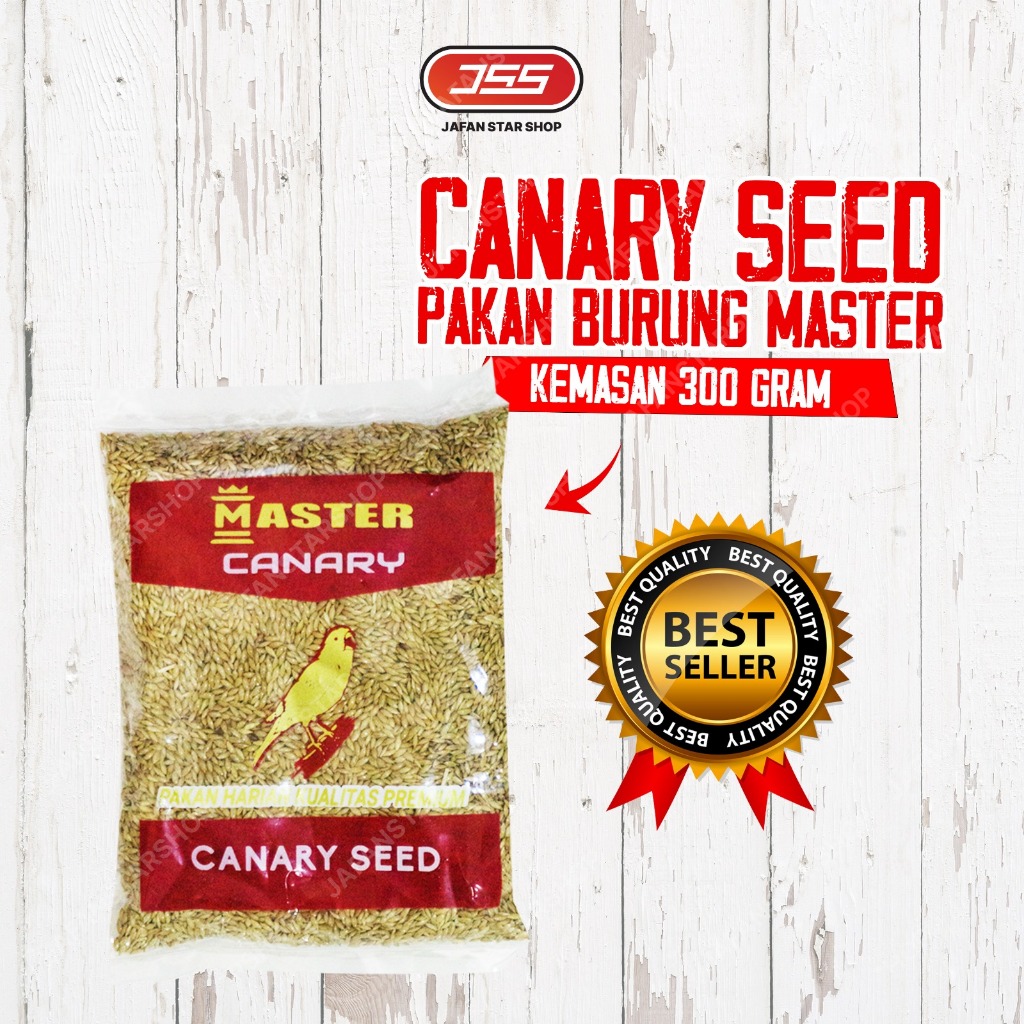 Jual Pakan Burung Master Canary Seed Polos 300 gram makanan burung ...