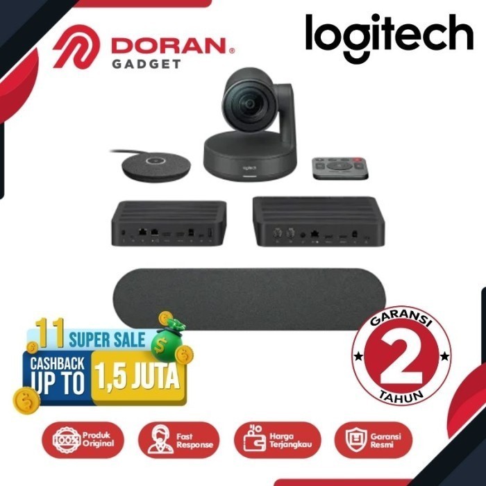 Jual Logitech Rally System Ultra-HD Video Conference Original - Garansi ...