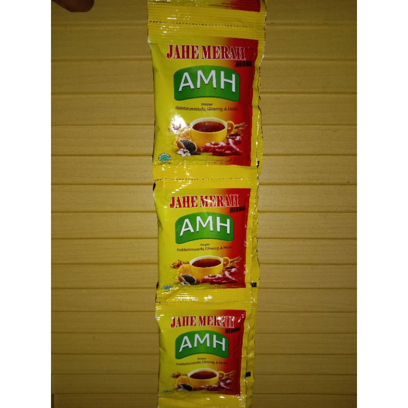 Jual AMH jahe merah original 10 sachet/1 renceng AMH jahe merah ...