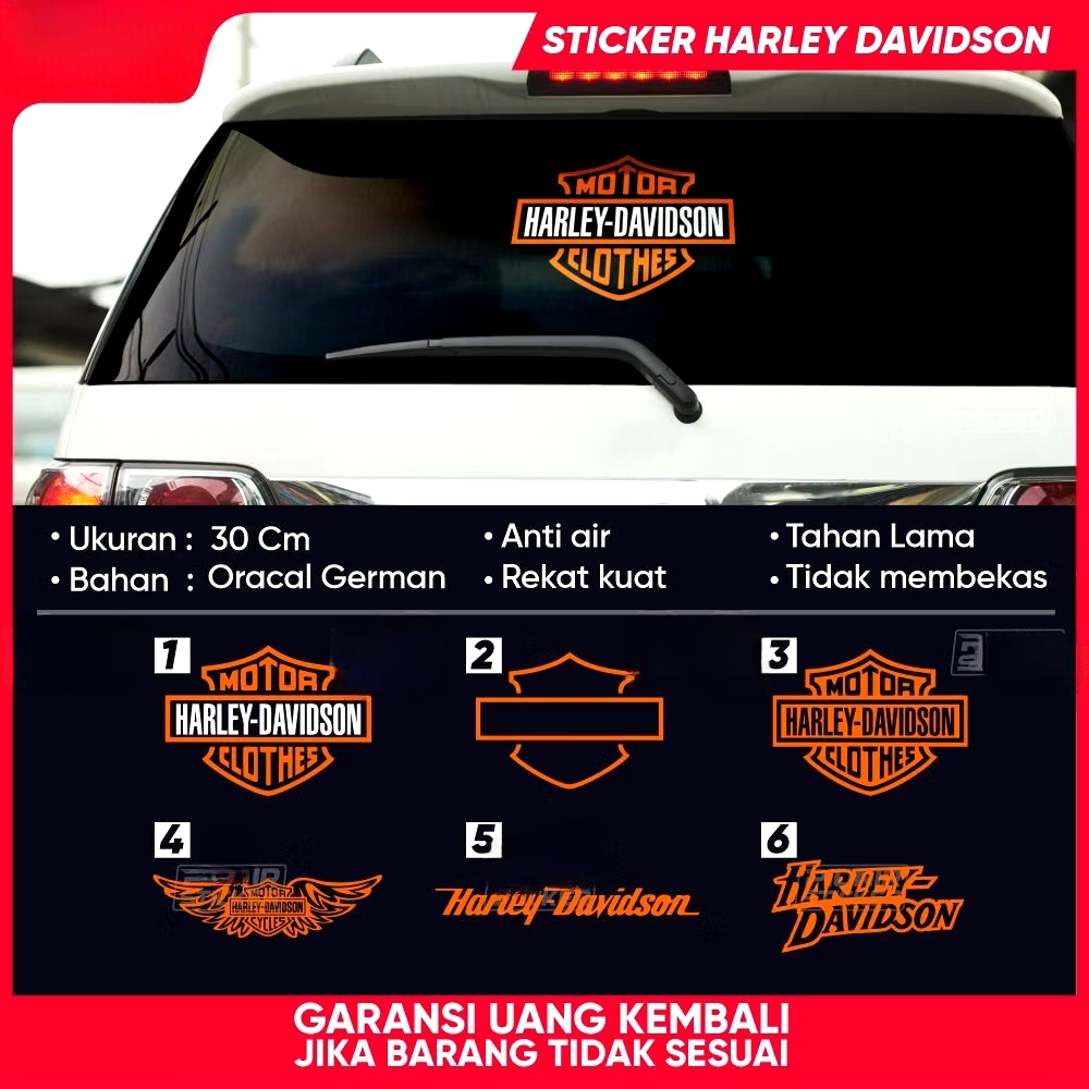Jual Stiker Harley Davidson Mobil Cutting Sticker Motor HarleyDavidson ...