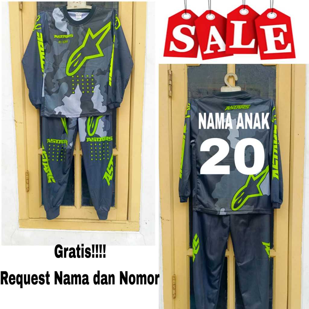 Jual Baju balap baju motorcross setelan baju balap sepeda baju balap ...