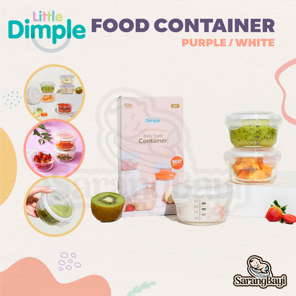 Jual Little Dimple Baby Food Container 240ml Mpasi Baby Snack Container ...