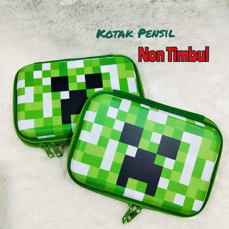 Jual Kotak Pensil motif MINECRAFT Tempat Pensil Lucu Kotak Pensil anak ...