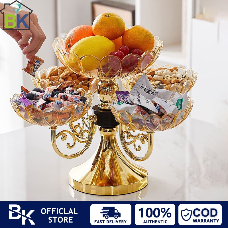 Jual Tempat permen snack mewah aesthetic tempat buah untuk hiasan meja ...