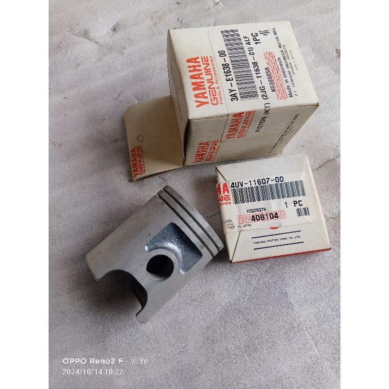 Jual seher dan ring piston ALFA ALPA SIGMA CAMP oversize 100 original Yamaha NOS | Shopee Indonesia
