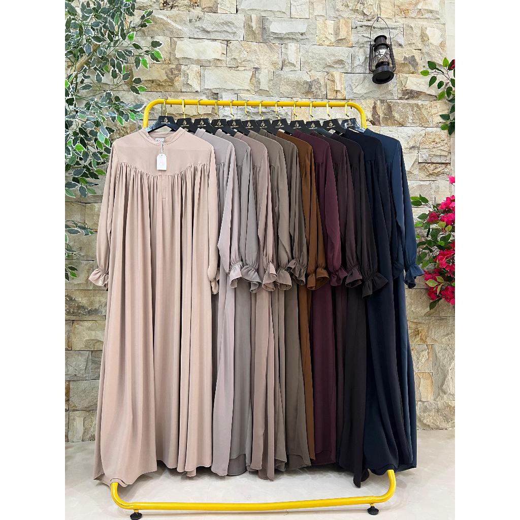 Jual THUBA DRESS ( Dress only )| Dress vintage timeless ruffle bahan ...