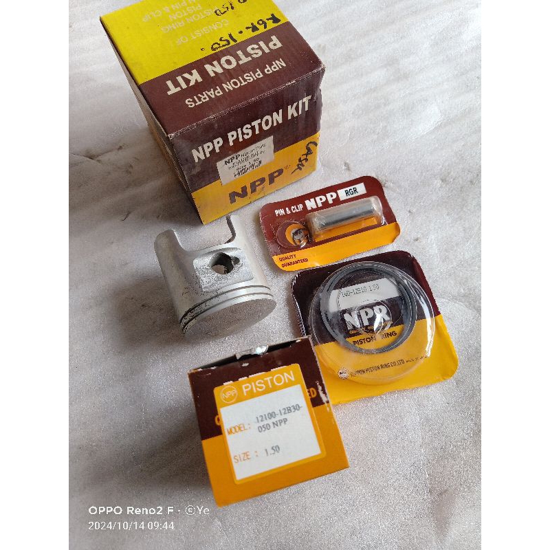 Jual seher ring piston kit set paket RGR 150cc oversize 150 original NPP JAPAN | Shopee Indonesia