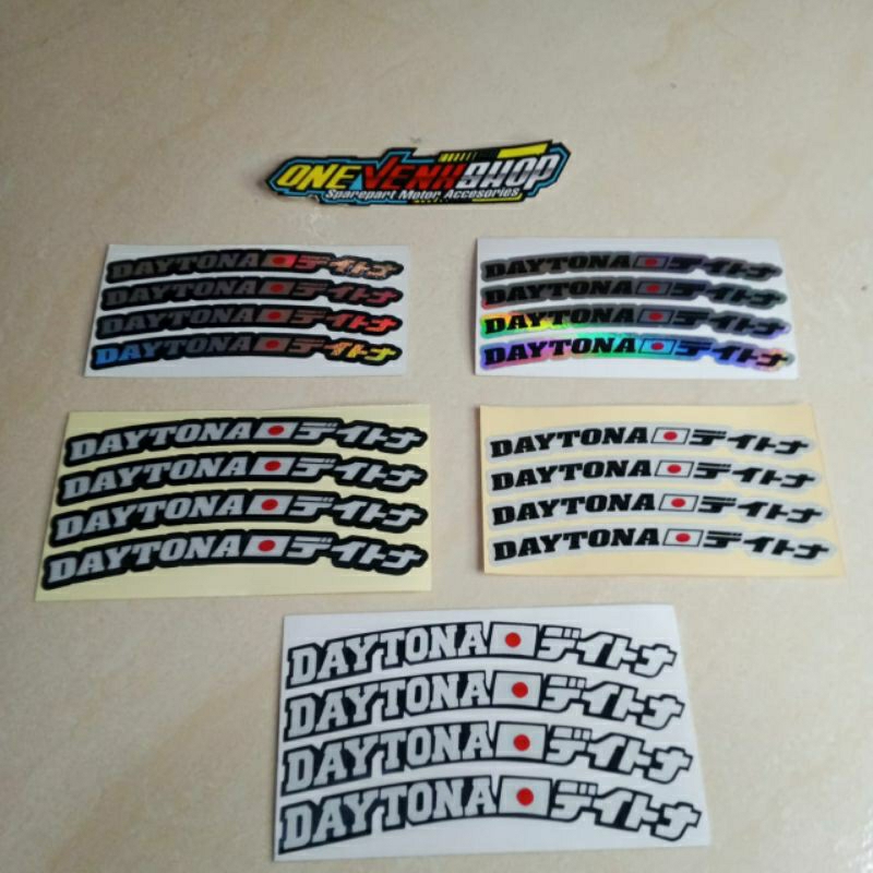 Jual STICKER VELG DAYTONA JAPAN PRINTCUT | Shopee Indonesia