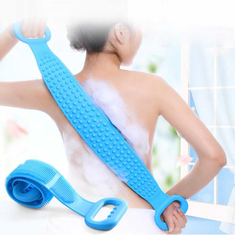 Jual S7D Sikat Punggung Untuk Mandi Silicone Scrub Brush Dua Sisi ...