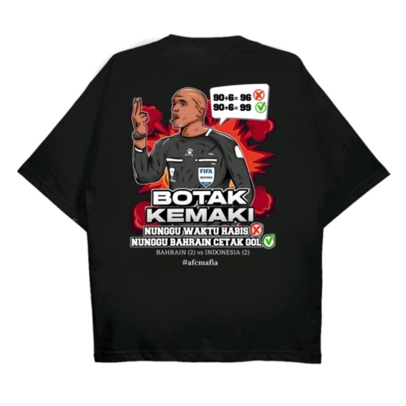 Jual KAOS WASIT BOTAK KEMAKI BAHRAIN VS INDONESIA || SABLON BELAKANG ...