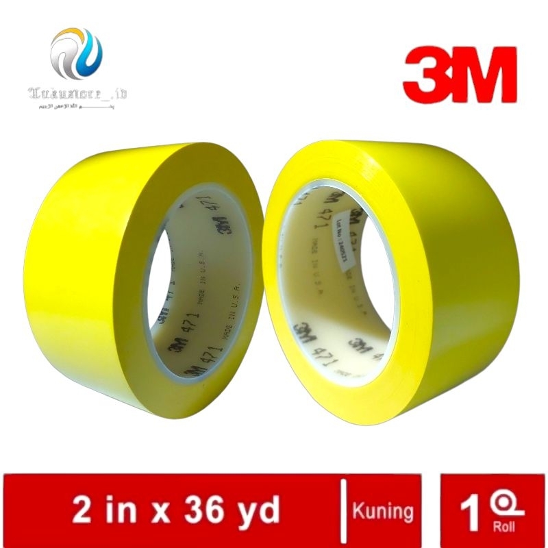 Jual 3M 471 Floor Tape Kuning Marking Tape 471 Yellow Vinyl Garis Lantai Lakban Lantai 2 in x 36 ...