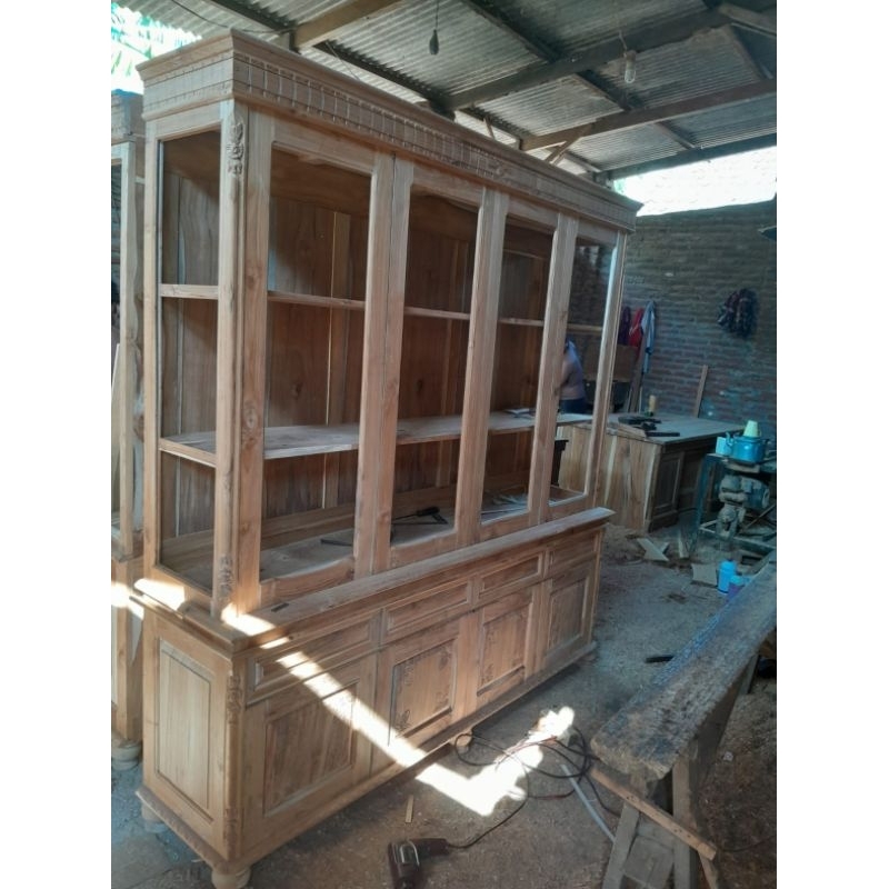 Jual ALMARI MINIMALIS | LEMARI KLASIK/CLASSIC | RAK BUKU 4 PINTU ...