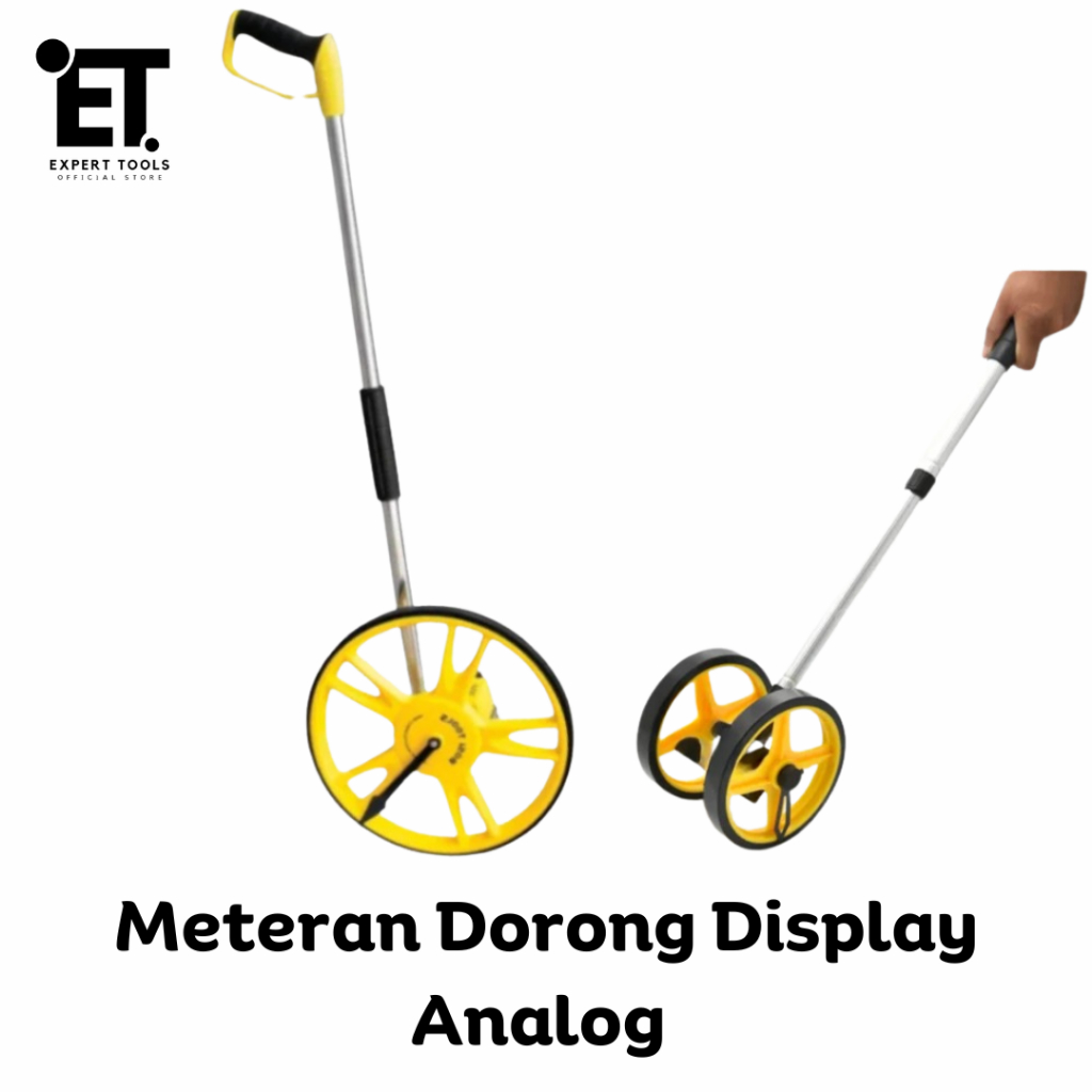 Jual Roda Meteran Dorong Analog 9999 Meter Roda Pengukur Jarak Jalan ...
