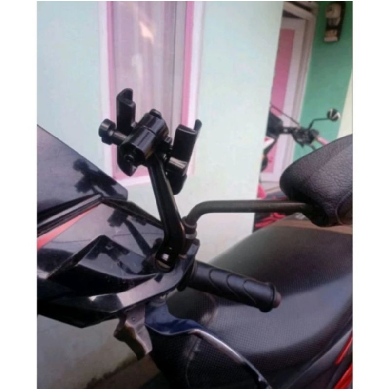 Jual holder HP MOTOR full Besi Universal semua motor | Shopee Indonesia