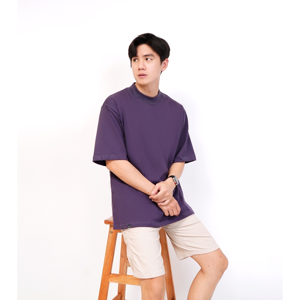 Jual Aveexy Semi-Turtleneck T-shirt Full Cotton | Shopee Indonesia