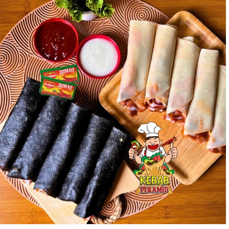 Jual Paket 2 Kebab Pyramid Ori dan Black BESAR FULL Daging Sapi Tanpa ...