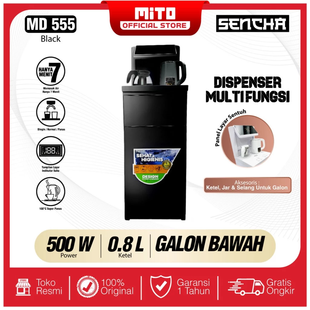 Jual MITO Water Dispenser Galon Air Multifungsi MD 555 Sencha GARANSI ...