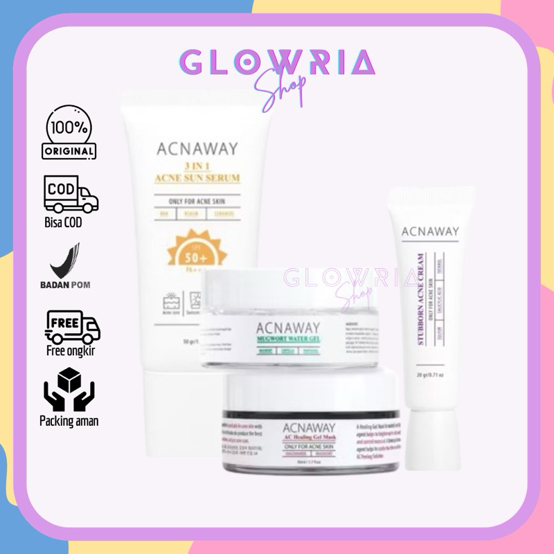Jual (READY STOCK) ACNAWAY Product Moisturizer | Gel Mask | Acne Spot ...
