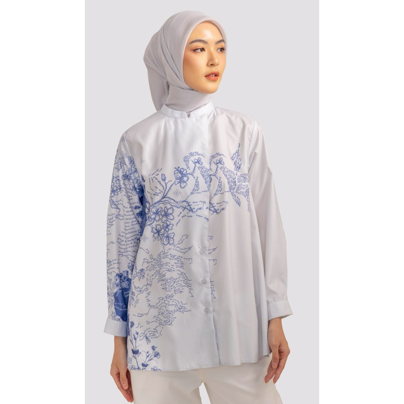 Jual Zeora Shirt Riamiranda Secarikertas RM Atasan Blouse Original Ria ...