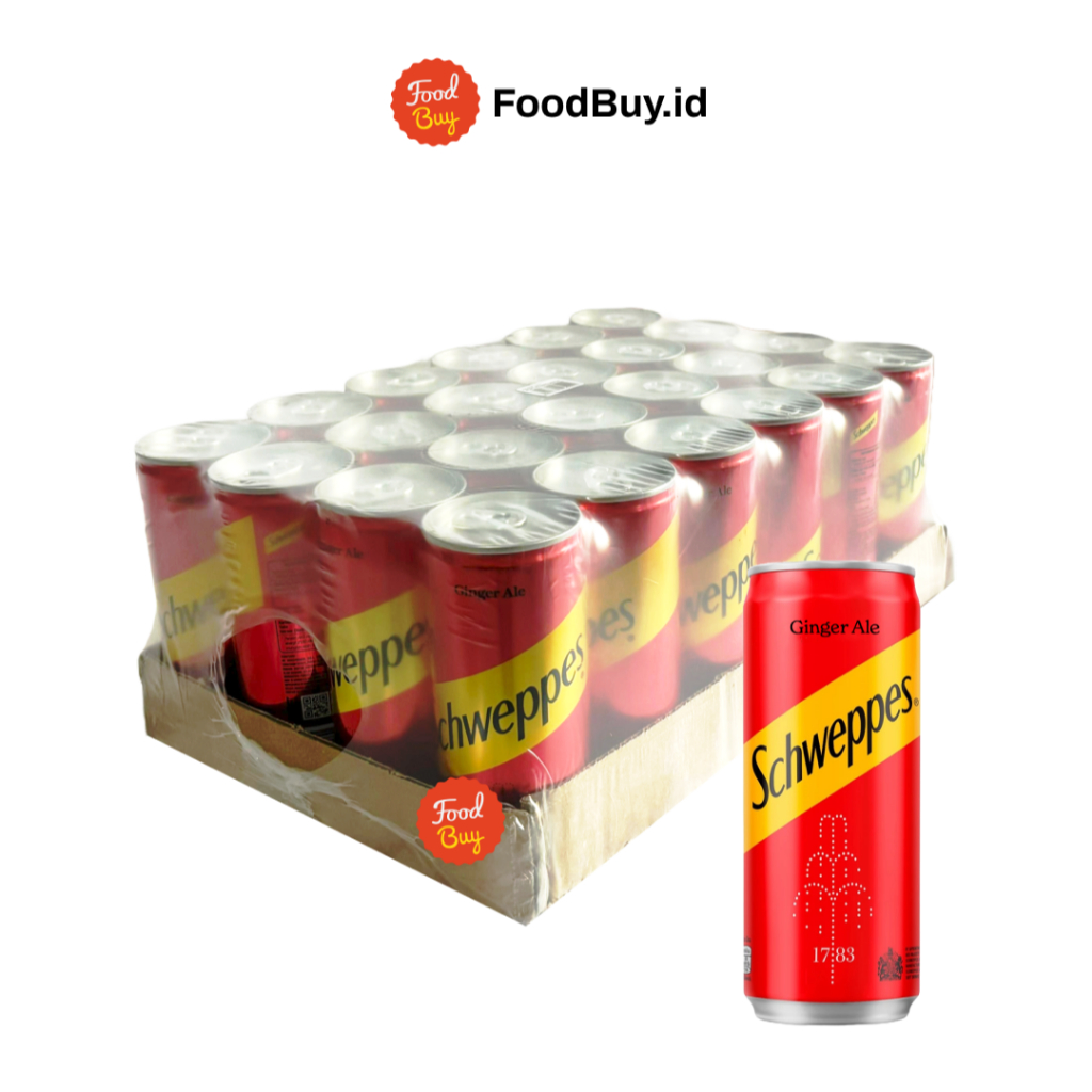Jual Paket 1 Dus - Schweppes Ginger Ale Can 250 ml | Shopee Indonesia